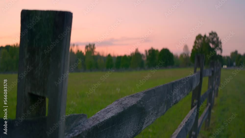 fence on the outside near the Joseph Smith family farm, frame house ...