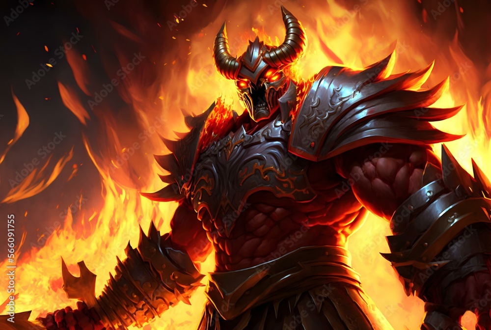 ‘Ember's Inferno’ - This figure shows Ember Spirit unleashing a massive ...