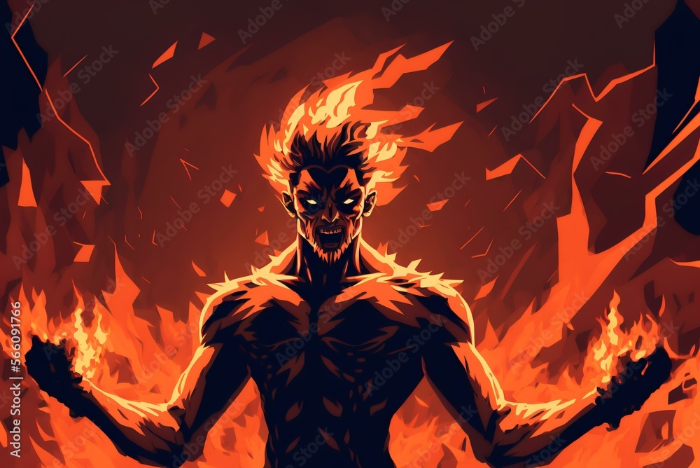 ‘Ember's Inferno’ - This figure shows Ember Spirit unleashing a massive ...