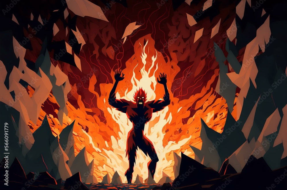 ‘Ember's Inferno’ - This figure shows Ember Spirit unleashing a massive ...