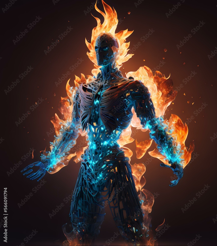 ‘Ember's Soul’ - This abstract figure shows a ghostly image of Ember ...