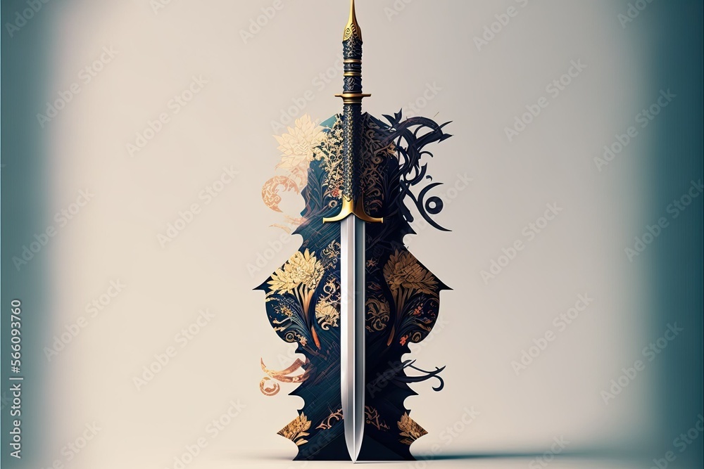 A japanese sword illustrations, ai art Stock-Illustration | Adobe Stock