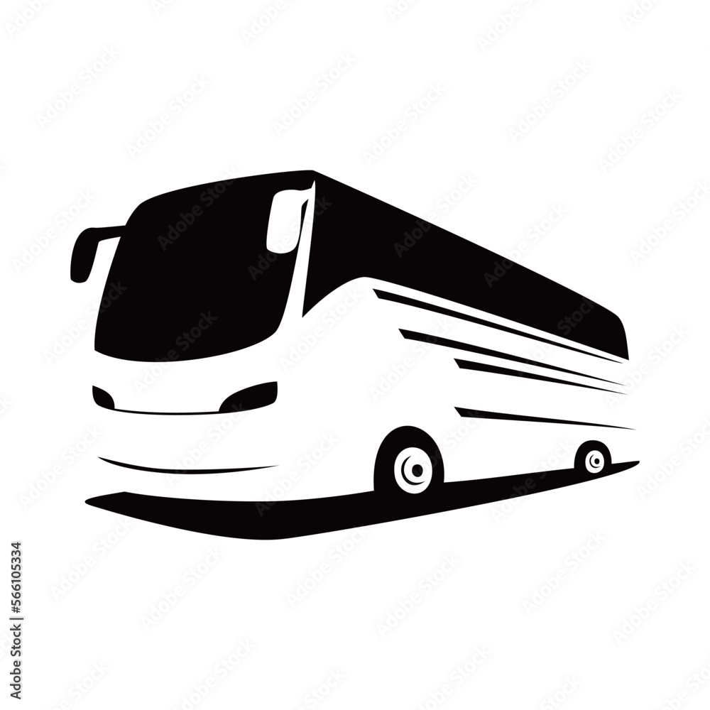 bus silhouette design. travel transportation sign and symbol Stock ...