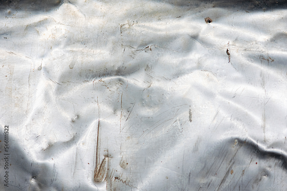 Crumpled and scratched metal grunge metal texture and background Stock ...