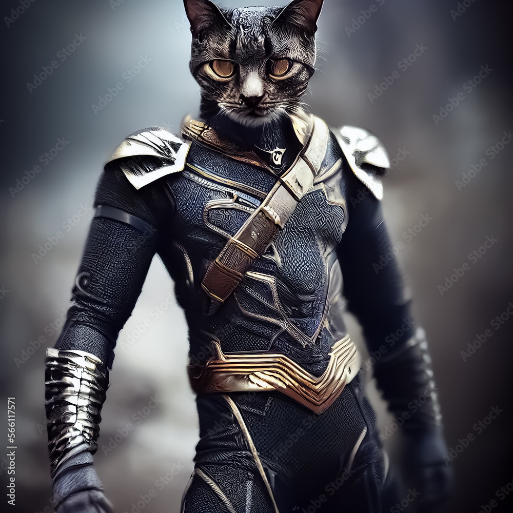 The cat knight with the bodysuit is extremely strong and aggressive ...