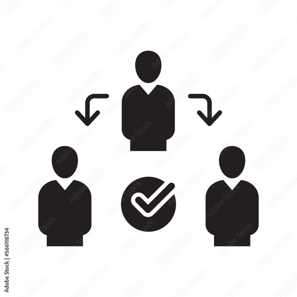 Assignment, Delegate, Delegating, Distribution Business glyph icon ... Assignment, Delegate, Delegating, Distribution Business glyph icon ...