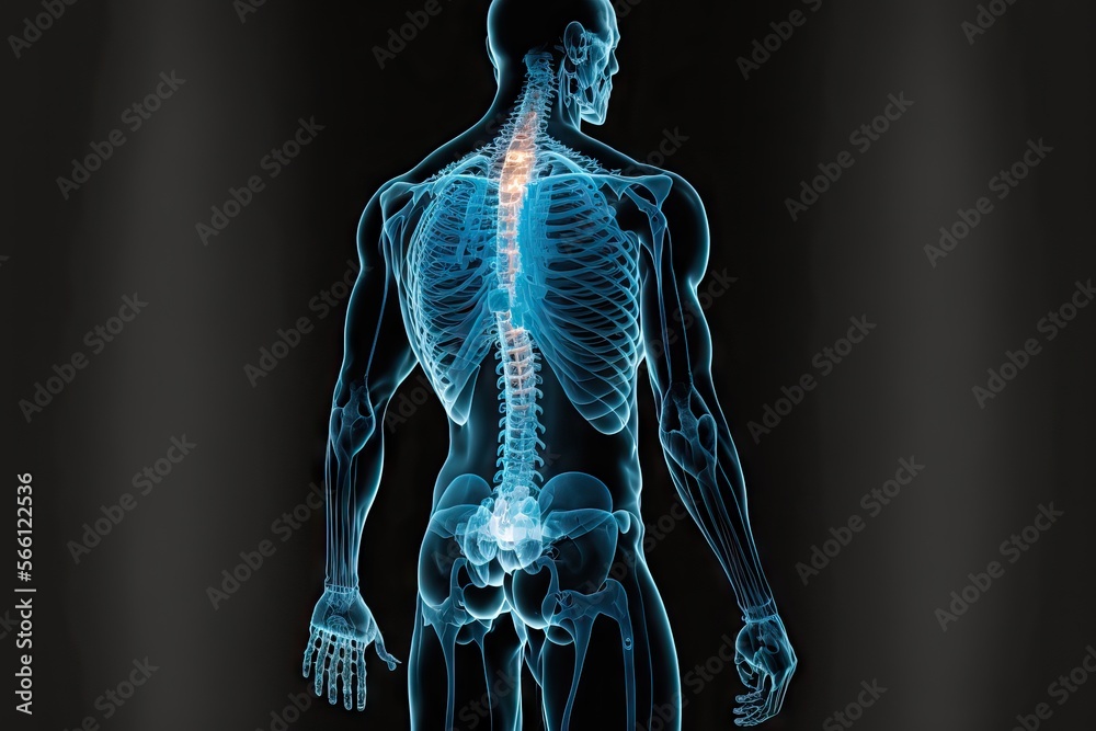 People Walking Seen with X- Ray, and identifying their bones, nerves ...