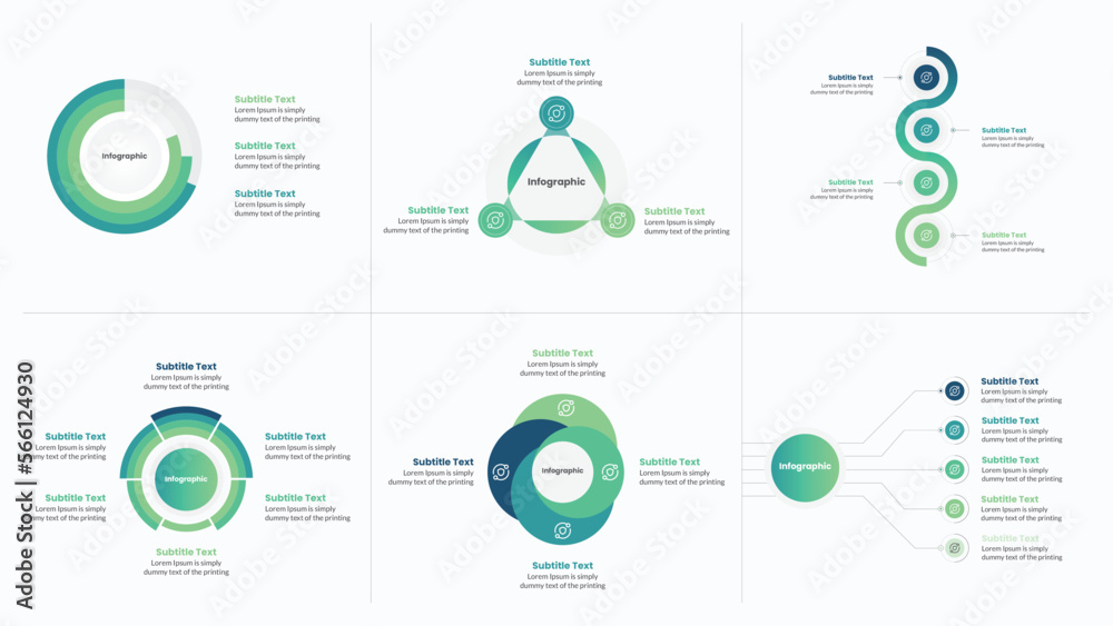 Business data visualization. Process chart. Abstract elements of graph ...