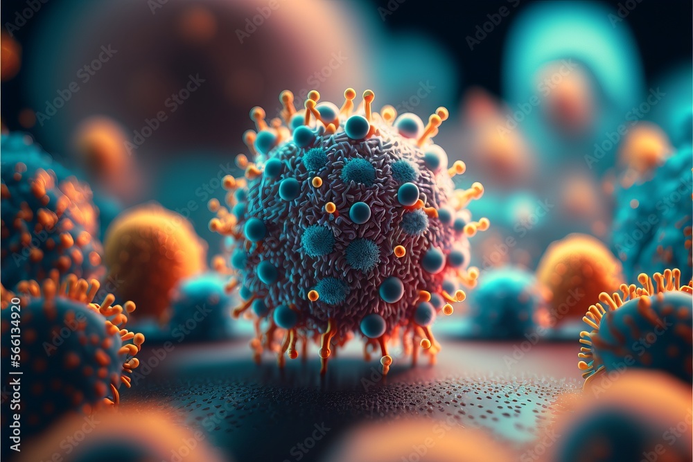 This mesmerizing photo offers a unique look at the structure of a virus ...
