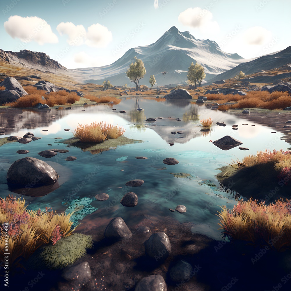 full landscape ecosystem made of glass unreal engine 5 render 4k ... full landscape ecosystem made of glass unreal engine 5 render 4k ...