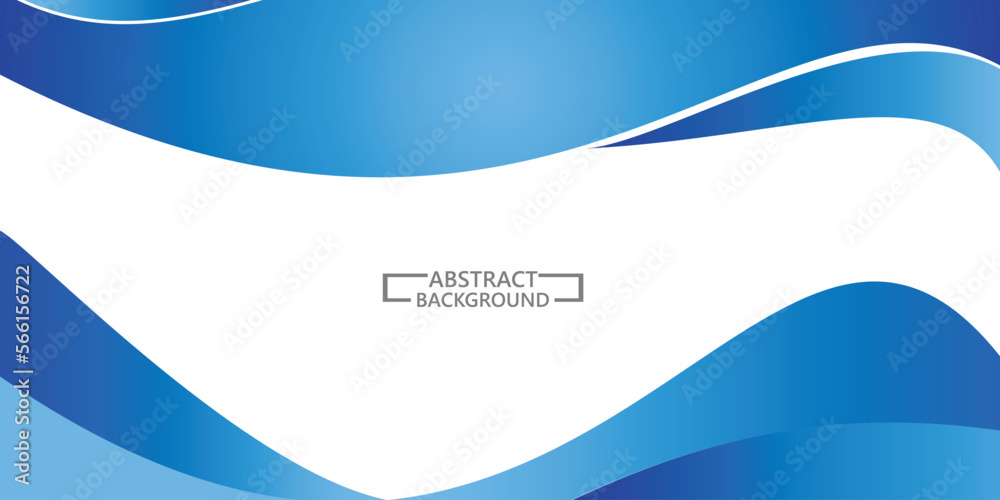 blue gradation wave layer background vector illustration Stock Vector ...