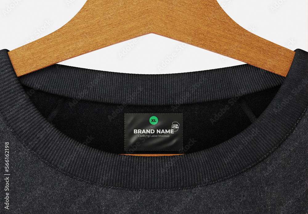 T-Shirt Label Mockup Template Stock Template | Adobe Stock