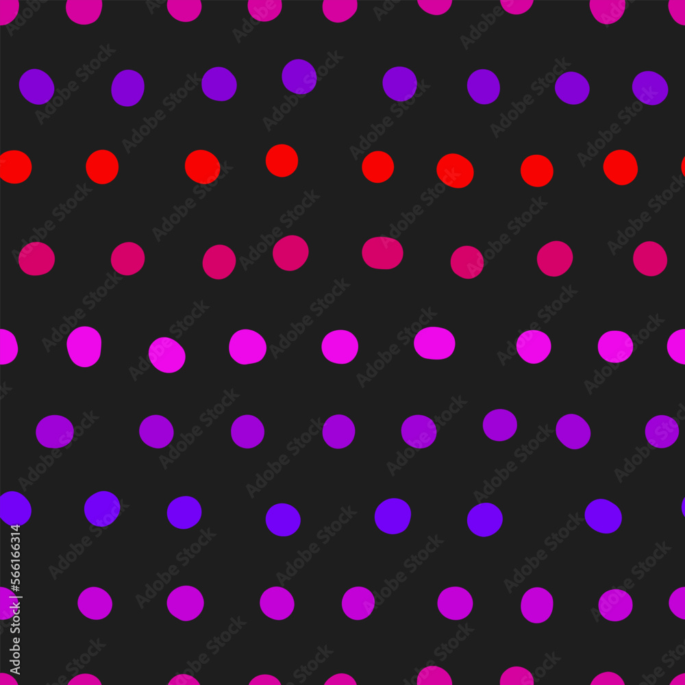 Neon Polka Dot Background