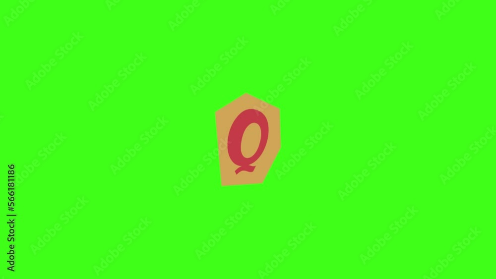 motion graphic design ransom letter Q paper note clipping styles ...