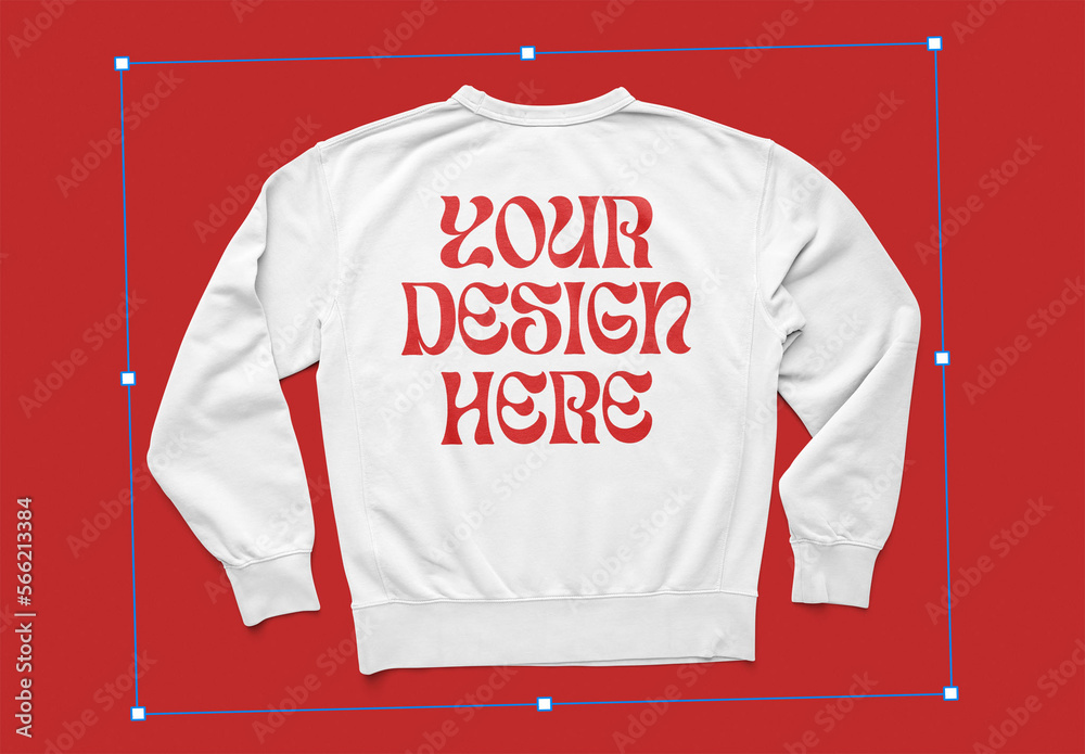 Sweatshirt Back Mockup Fully Customizable Stock Template | Adobe Stock