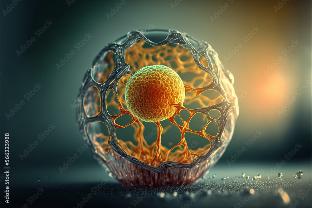 human cells, Generative AI, neural connections, Cellular Therapy ...