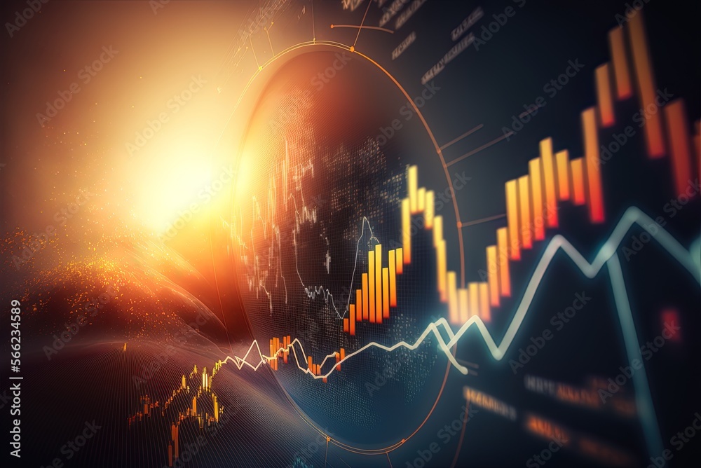 Illustrazione Stock Financial Stock Market Graph Chart On Investment illustrazione-stock-financial-stock-market-graph-chart-on-investment
