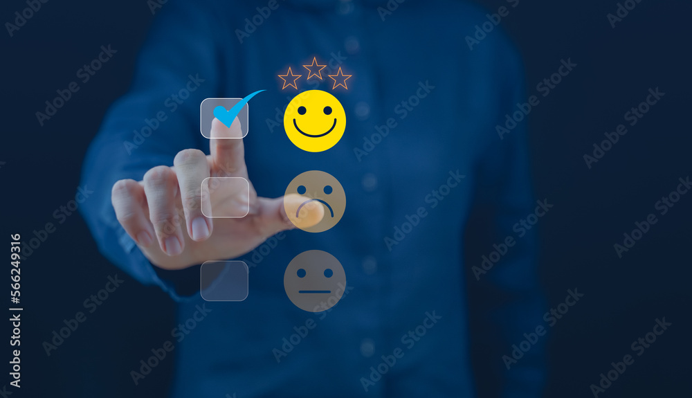 Satisfaction survey. Customer services best excellent rating experience ...