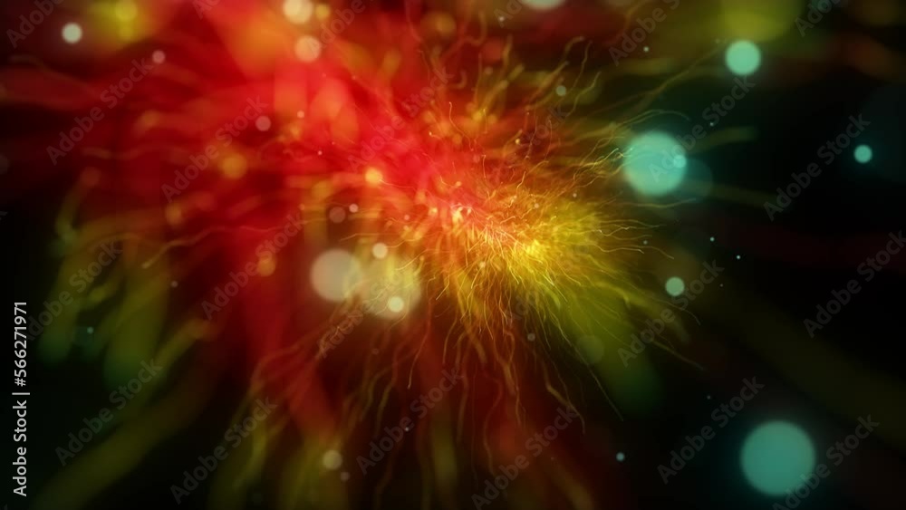 Fire Meteor With Particles Trail In 3d Space Fx/ 4k animation of a fire ...