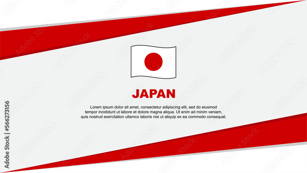 Japan Flag Abstract Background Design Template. Japan Independence Day ...