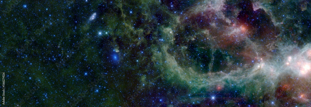 Outer Space Galaxy Stars Universe Cosmic Background Stock Illustration ...