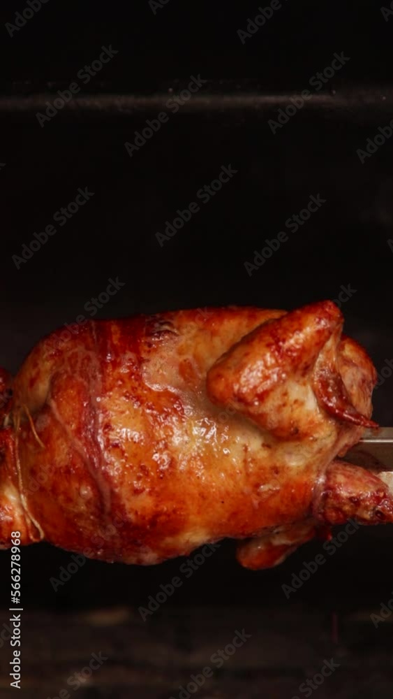 video of peruvian food called "pollo a la brasa" going around in an ...