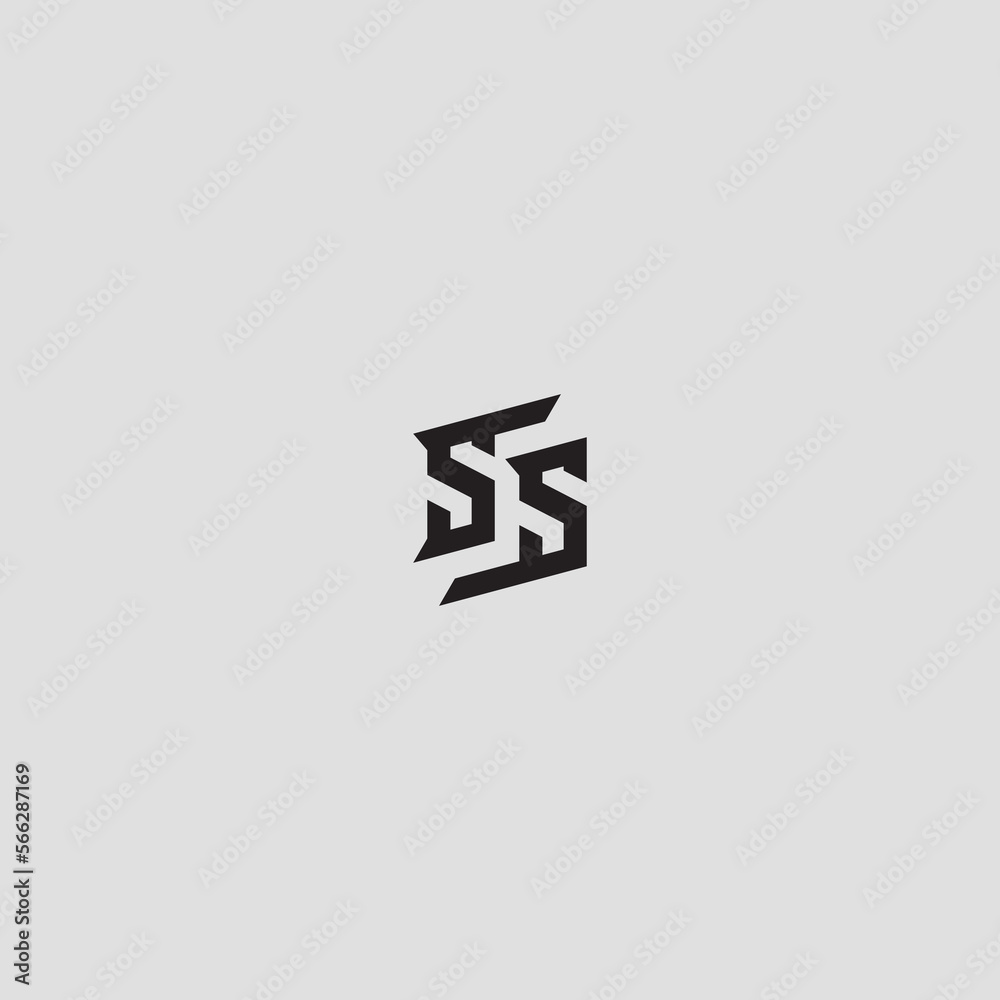 SS simple initial esport concept logo design ideas for inspirations ...