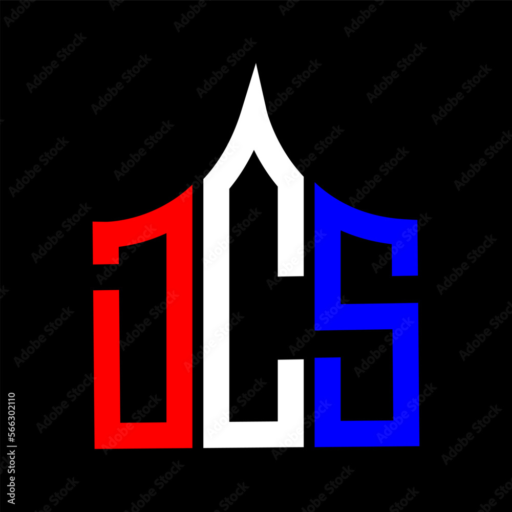 DCS letter logo design. DCS creative initials monogram vector letter ...