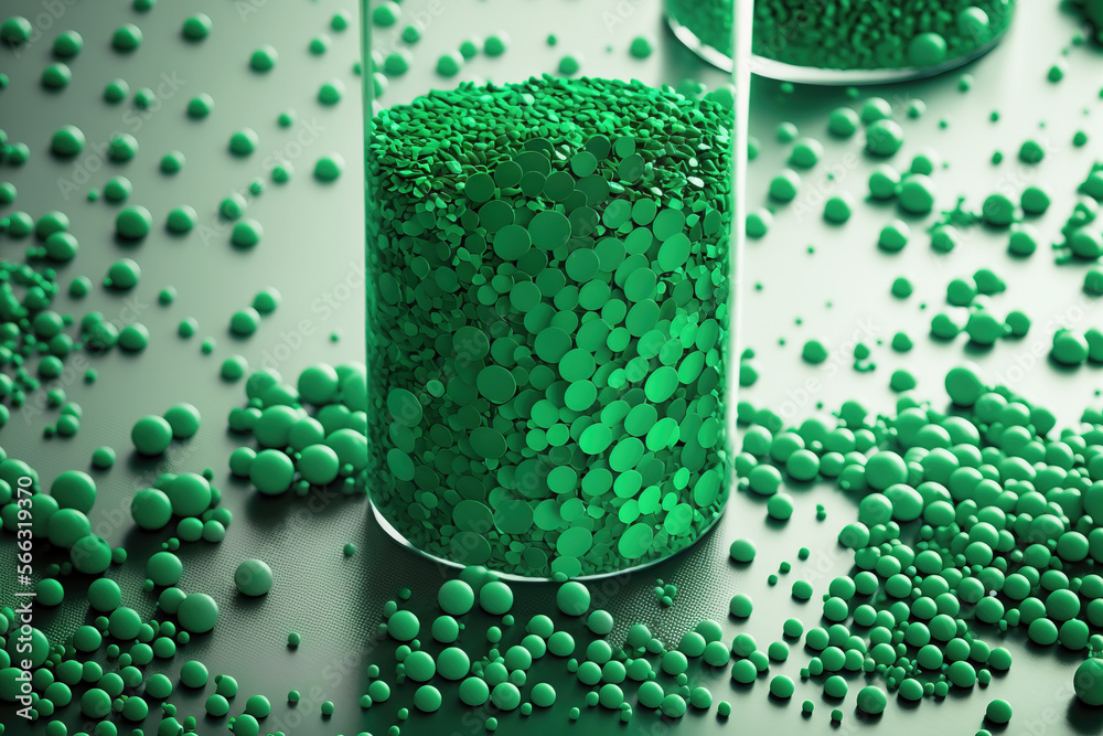 Green biodegradable plastic granules, a promising solution for plastic ...