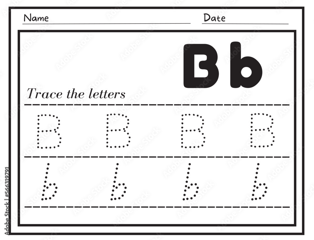 Alphabet letters tracing worksheet. Tracing practice worksheet ...