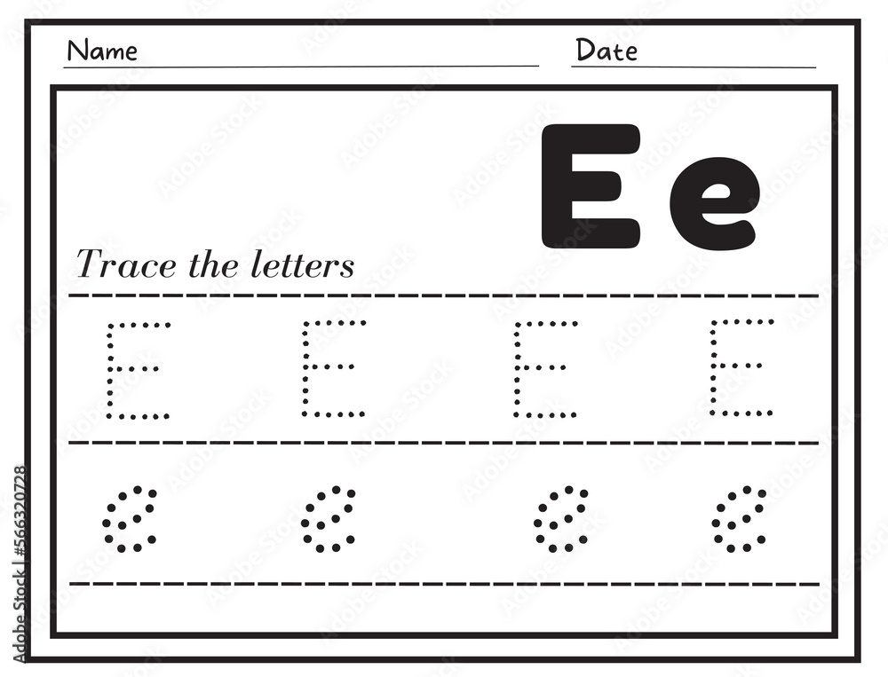 Alphabet letters tracing worksheet. Tracing practice worksheet ...