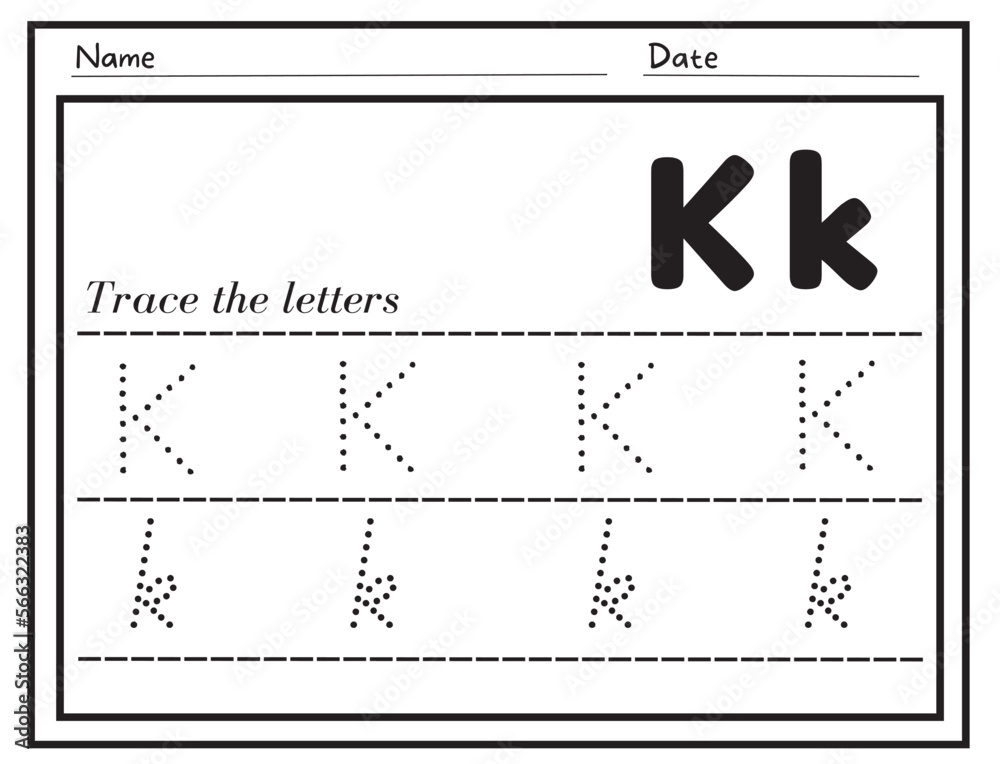 Alphabet letters tracing worksheet. Tracing practice worksheet ...