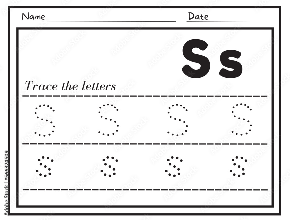 Alphabet letters tracing worksheet. Tracing practice worksheet ...
