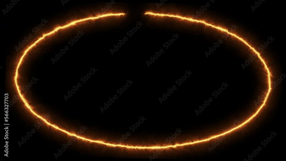 Neon electrician frame in the shape of an ellipse for text and signs ... Neon electrician frame in the shape of an ellipse for text and signs ...