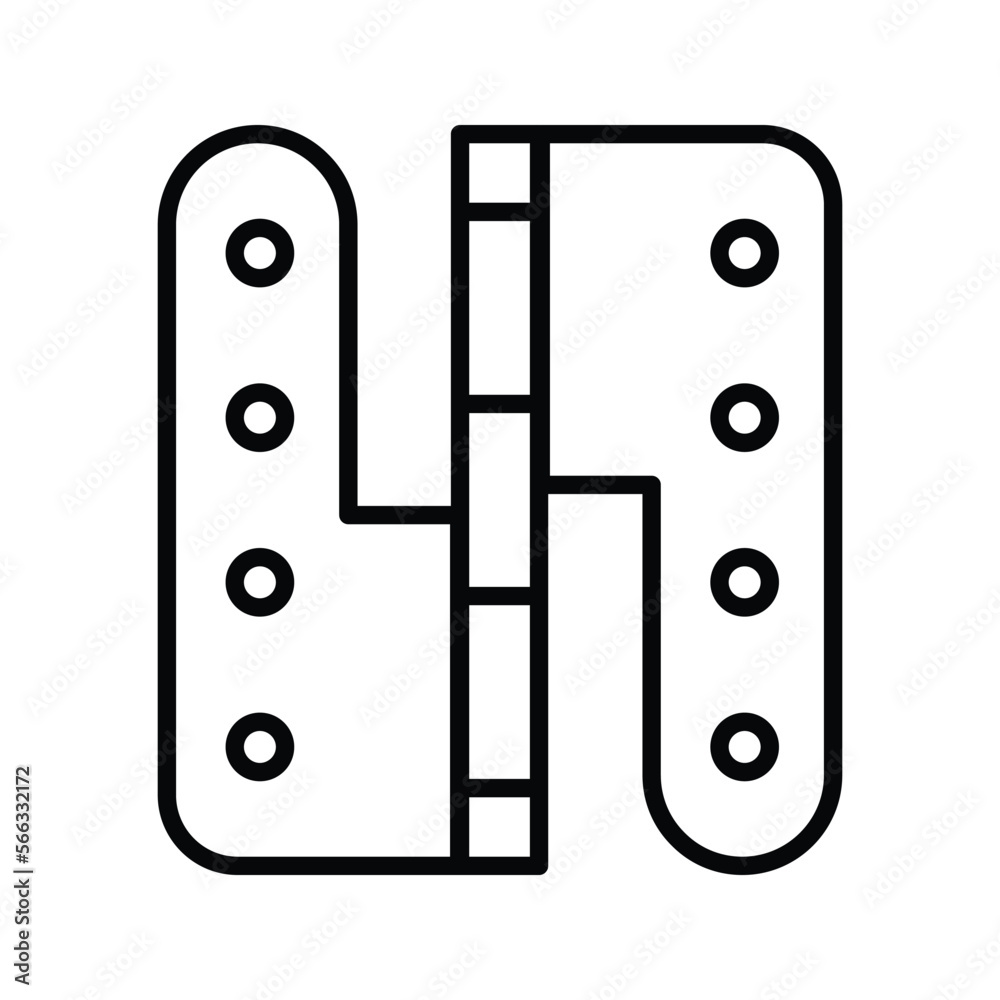 Door hinge icon symbol for your web site design, logo, app, UI. Vector ...