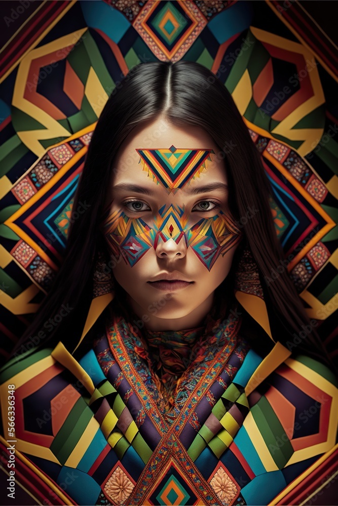 Dress in ojos de dios style, concept of Ojo de Dios and Huichol Art ...