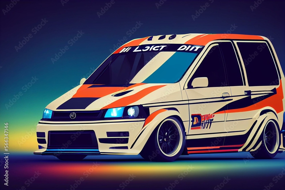 Drift car graphic livery design vector. Graphic abstract stripe racing ...