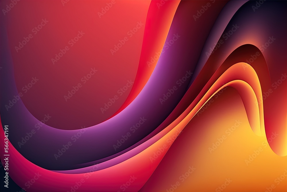 Red gradient color scheme contemporary abstract backdrop Generative AI ...