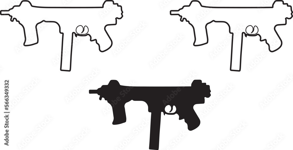 Beretta M12S submachine gun supplied by Italian police forces- Stock ...