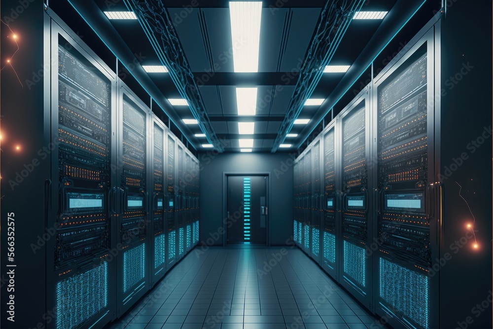 Cloud data center with rows of virtual and physical data security and ...