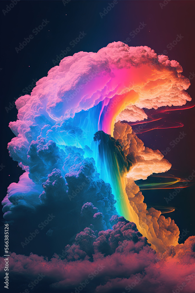 Colorfuf rainbow inspired background - Rainbow backgrounds series ...