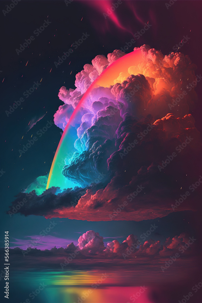 Colorfuf rainbow inspired background - Rainbow backgrounds series ...