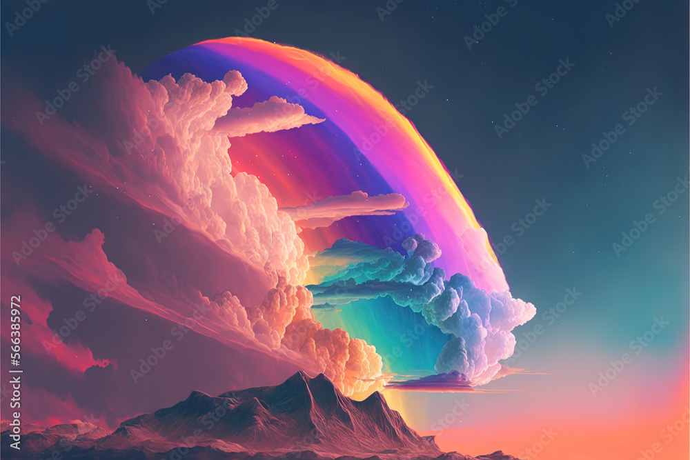 Colorfuf rainbow inspired background - Rainbow backgrounds series ...