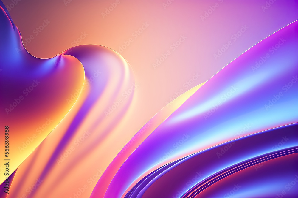 Abstract Holographic multi-colored crystals with rays and waves of ...