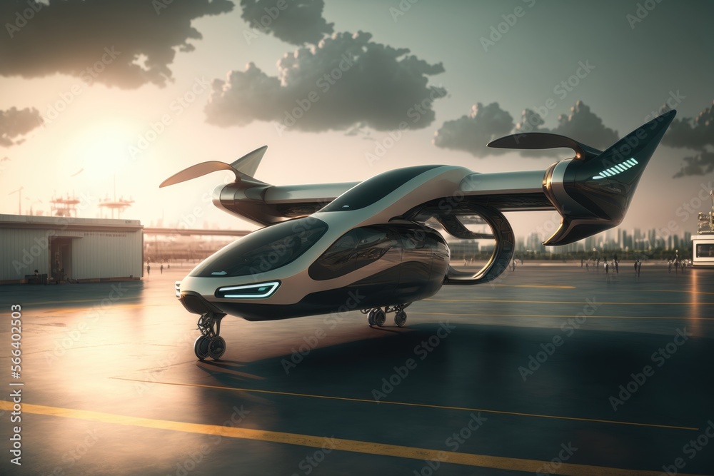 Future of urban air mobility, city air taxi, UAM urban air mobility ...