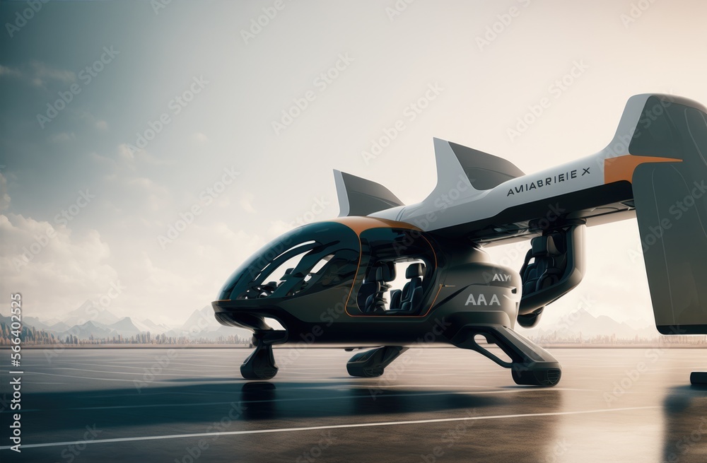 Future of urban air mobility, city air taxi, UAM urban air mobility ...