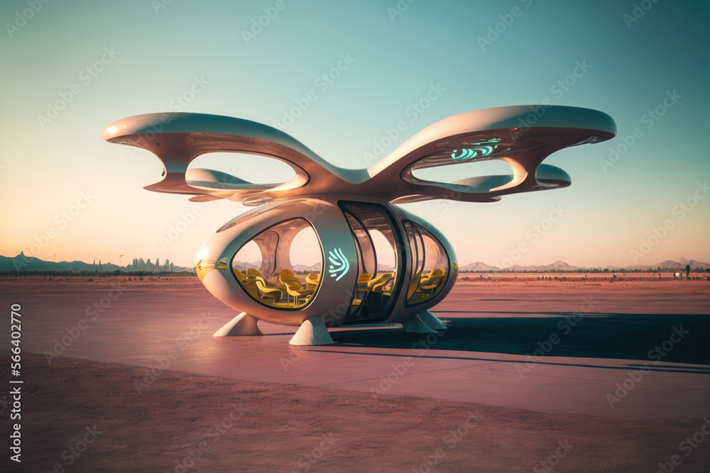 Future of urban air mobility, city air taxi, UAM urban air mobility ...