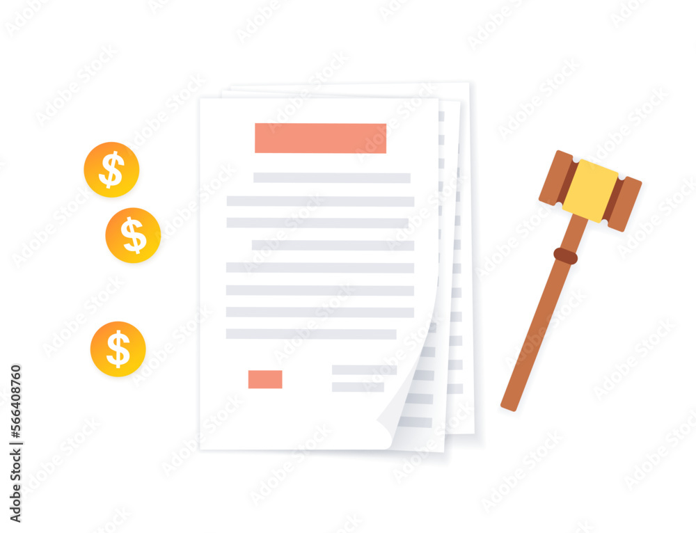 Legal work concept Stock Vector | Adobe Stock