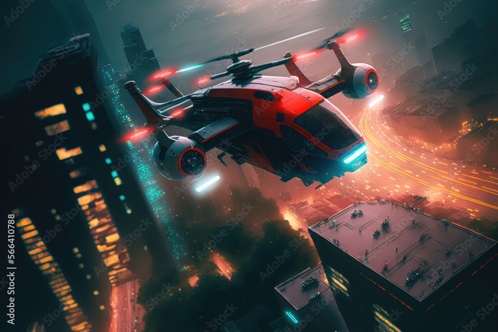 ภาพประกอบสต็อก Future of Aerial Firefighting vehicle, Air Firefighter ...