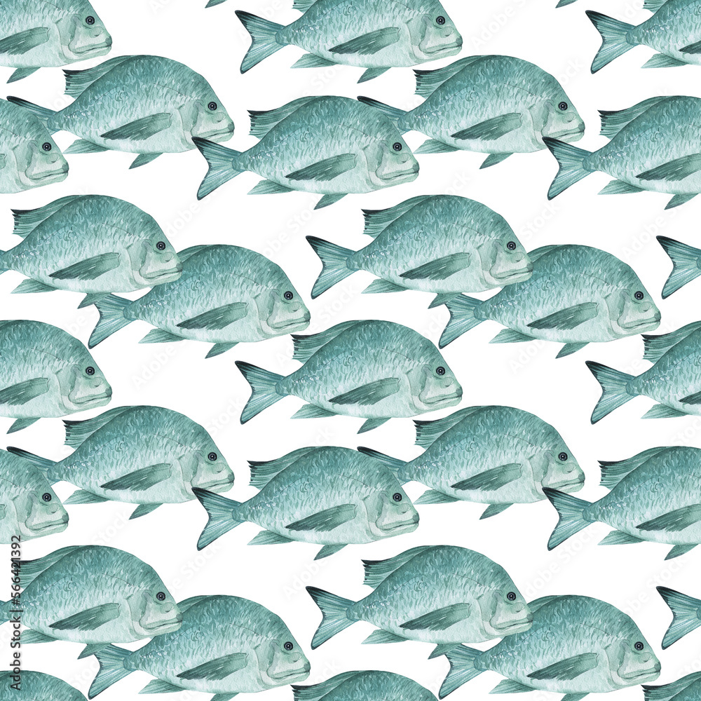 fish pattern watercolor. watercolor cute fish pattern. Watercolor cute ...